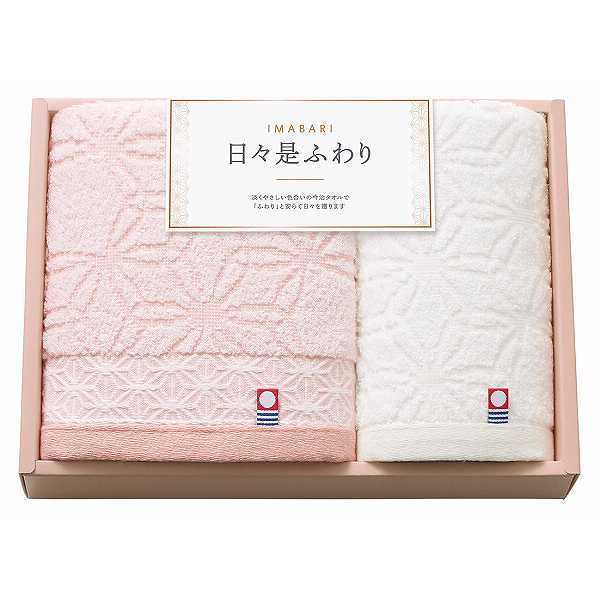 日々のくらしになじむ淡くやさしい色合いの今治タオルです。●商品サイズ：現品（フェイスタオル）約34×75cm・（ハンドタオル）約34×30cm●商品材料：現品（フェイスタオル）約34×75cm・（ハンドタオル）約34×30cm●商品内容：フ...