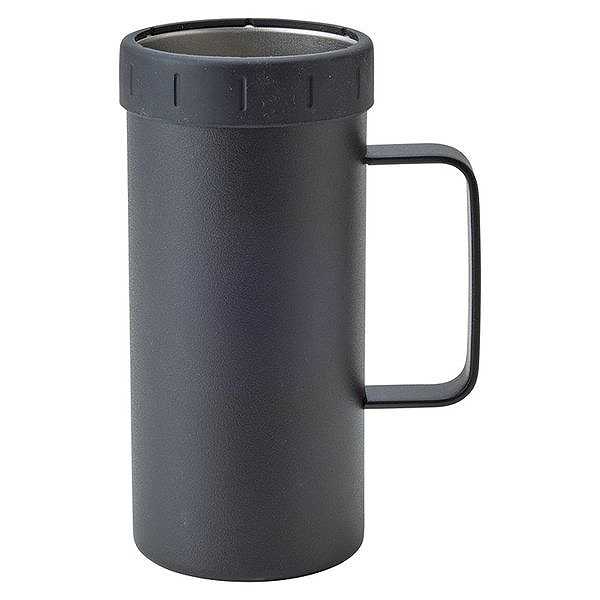 最後のひとくちまで冷たい!ハンドル付で持ちやすくなった缶ホルダー。500mlの缶がそのまま入り、保冷効果により冷たさが持続します。缶の抜け落ち防止用のシリコンを外すと500ml入る真空2層のビアジョッキとしてお使いいただけます。夏はアウトド...