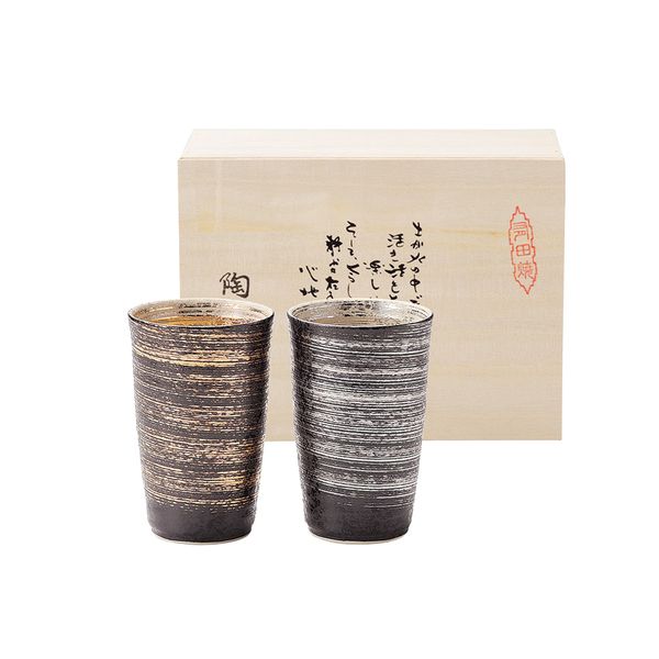 ●メーカー：西日本陶器●メーカー品番：660903●商品サイズ：陶酒杯/径7.9×H12(350ml)×2 陶器●箱サイズ：16×21×10.5cm●重量：0.63kg●木箱●原産国：日本●備考：電子レンジ不可メーカー希望小売価格はメーカー...
