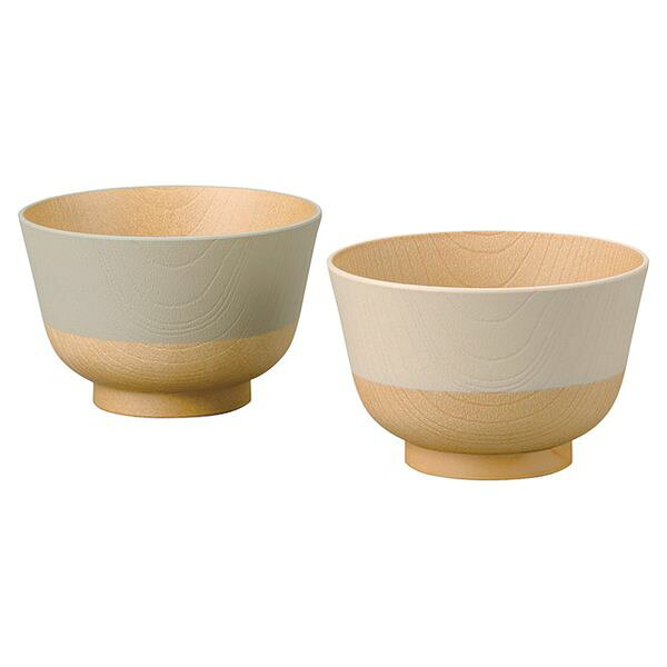 ●商品サイズ・材質：椀／径10．8×H7cm（約330ml）×2　PET・ABS樹脂●箱サイズ：12×11．6×9cm●箱種区分：段ボール箱●重量：250g●原産国：日本