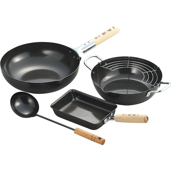 日本製の北京鍋と便利な中華小物のセット。商品名陳建一　本格北京鍋3点セット ＜CK−404＞ 発送の目安商品内容●北京鍋28cm＝深さ約7．5cm）●天ぷら鍋＝容量約2．5l（深さ約6．9cm）、玉子焼＝焼面サイズ約16×12cm（深さ約3...