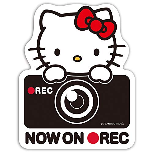 ドライブレコーダーハローキティ/ドライブレコーダー/-/KT533・Color:ハローキティ/ドライブレコーダー・パッケージ個数:1・【ハローキティがドライブレコーダー搭載をアピール！】可愛く煽り運転を防止できるドラレコステッカーです。・裏...