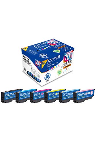 セット6色パック/増量/JIT-E70L6P・Color:6色パックSize:増量Style:セット・パッケージ個数:1・純正品と比べて20%~30%のコストダウン(ジット調べ)・日本製。国内(山梨)の自社工場で生産。・安心のサポート体制。...