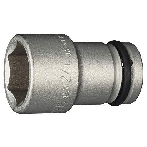 -/HP4NV-24L:二面幅:24mm/HP4NV-24L・Size:HP4NV-24L:二面幅:24mm・パッケージ個数:1・寸法/二面幅寸法：24mm、全長：55mm・質量：200gより ●インパクトレンチ専用のロングソケットです。無...