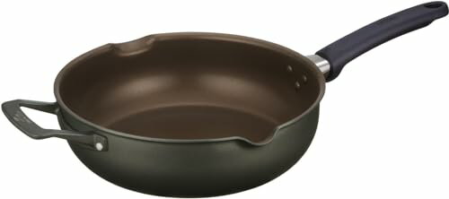 マルチパングレー(ガス火専用)/26センチ/KFK-026W GY・Color:グレー(ガス火専用)Size:26センチStyle:マルチパン・パッケージ個数:1・サーモスの注ぎ口と補助取っ手が付いた炒め鍋・本体サイズ(約):幅52×奥行き...