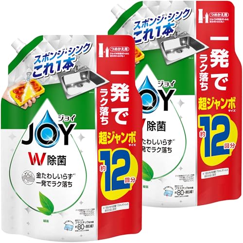 -/1550mL×2/4904740678245・Size:1550mL×2PatternName:緑茶・パッケージ個数:1・ジョイの食器用洗剤なら金たわしブラシ無しでも焦げ付き汚れ一発ラク落ち(P&G調べ（グリル汚れ）汚れの度合いによりま...