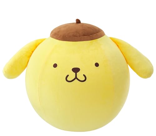 ポムポムプリンイエロー/-/4971404323148・Color:イエローStyle:ポムポムプリン・パッケージから空気入れポンプを取り出して空気を入れていくとパッケージからぬいぐるみが飛び出します。・ボール型なので転がしたり弾ませたりし...