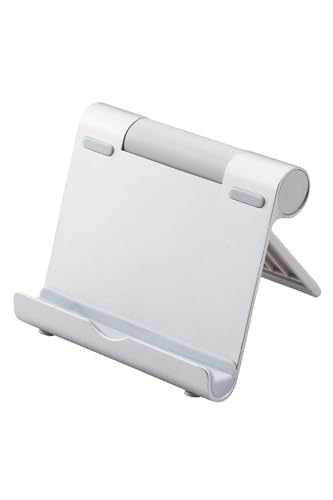 ミニマル。シルバー/-/TBWDSCMPTSV・Color:シルバー・パッケージ個数:1・対応機種：4.6〜12.9インチのスマートフォン・タブレット 耐荷重：2kg・重い端末でも安定して置けるスマートフォン・タブレット用コンパクトスタンド...