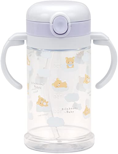 ノベルティリラックマ/370 ml/KSHW2N-A・Color:リラックマ・パッケージ個数:1・サイズ：横12.1×縦7.4×高14.8cm・材質 本体：飽和ポリエステル、キャップ・フタ・ハンドル：ポリプロピレン 、パッキン・ストロー：シ...