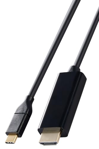 ブラック/1m/MPA-CHDMI10BK2・Color:ブラックSize:1m・パッケージ個数:1・HDMI(R)ポート搭載のディスプレイなどに映像を出力できる変換ケーブルです。USB Type-C(TM)ポート搭載スマートフォンなどの映...