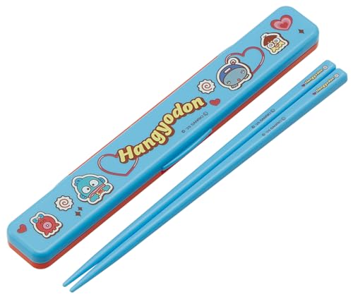 ハンギョドンパーティ/-/ABC3AG-71132・Color:ハンギョドンパーティPatternName:箸セット・パッケージ個数:1・サイズ：横19×縦3.1×高1.3、箸：18cm・材質：ABS樹脂、フタ：AS樹脂、箸：メタクリル樹脂...