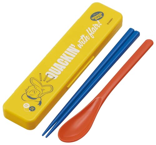 カジュアルドナルド/-/CCS3SAAG-A・Color:ドナルド・パッケージ個数:1・サイズ:箸＝長さ18cm（大人用） スプーン＝全長18cm ケース＝幅18.8×奥行4.7×高さ1.8cm・セット内容:箸＋スプーン＋ケース /生産国:...