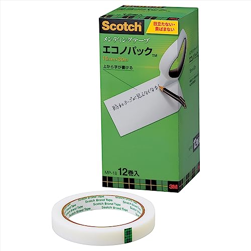 11.(12巻)18mm18mm/18mm×30m/22906050・Style:11.(12巻)18mm・パッケージ個数:1・【製品情報】サイズ:18mmx30m / テープ厚:0.058mm / 巻芯径:76mm / 数量:12巻(1パ...
