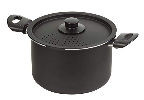 ブラック/5.7 L 直径 21 cm/HB-4918・パッケージ個数:1・製品サイズ(:約)幅37.5×奥行24.5×高さ18.5cm・鍋の深さ(:約)15cm・表面加工:内面/ふっ素樹脂塗膜加工、外面/焼付け塗装・素材・材質:本体/アル...