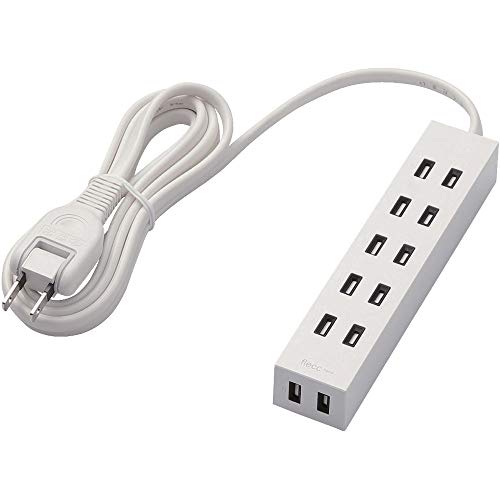 6個口ホワイト/2m/T-NFL01-2620WH・Color:ホワイトSize:2mStyle:6個口・パッケージ個数:1・デスクの上で冴えわたる洗練されたデザイン。いつも手元に置いておきたくなるスタイリッシュなシャッタータップ“flec...