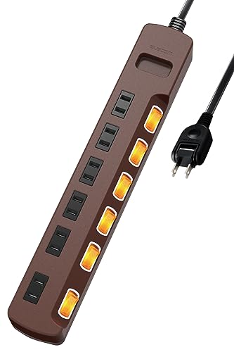 (1) 単品ブラウン/E) 3m 6個口/T-K6A-2630BR・Color:ブラウンStyle:(1) 単品・パッケージ個数:1・詳しくは「商品の仕様」「商品の説明」をご確認ください。・差込口毎にON/OFF切り替えができ、待機電力を節...