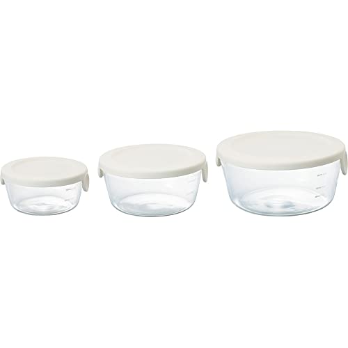 オフホワイト/S:300ml/M:600ml/L:1200ml/SYTN-2518-OW・Color:オフホワイトPatternName:単品・パッケージ個数:1・サイズ:17×16.8×7.8cm・素材・原材料:ガラス本体/耐熱ガラス、フ...
