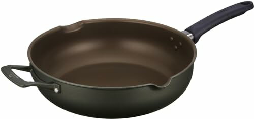 マルチパングレー(ガス火専用)/30センチ/KFK-030W GY・Color:グレー(ガス火専用)Size:30センチStyle:マルチパン・パッケージ個数:1・サーモスの注ぎ口と補助取っ手が付いた炒め鍋・本体サイズ(約):幅56×奥行き...