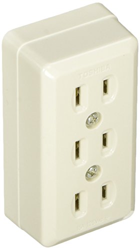 アイボリー/-/DC1133(W)・パッケージ個数:1・15A-125V角形トリプルコンセント
