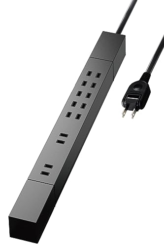 (1) 電源タップ単品ブラック/1m/ECT-0510BK・Size:1mStyle:(1) 電源タップ単品・パッケージ個数:1・7つの差込口を備え、利用シーンに合わせ形状を変更させることができる可動式電源タップです。・脚パーツを展開するこ...