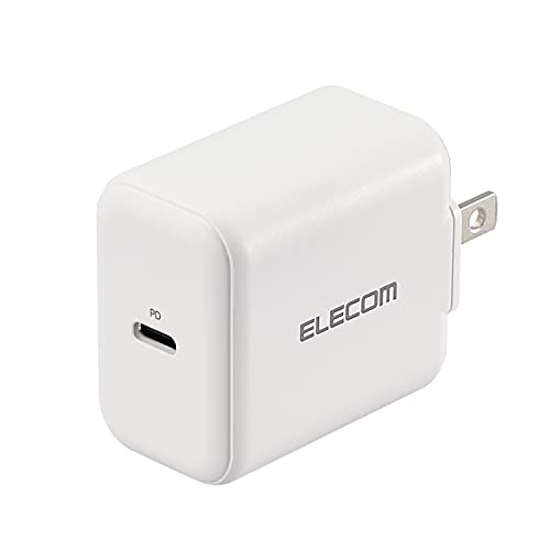 1)充電器単体ホワイト/2)スタンダード/EC-AC09WH・Color:ホワイトSize:2)スタンダードStyle:1)充電器単体・パッケージ個数:1・USB Power Delivery 認証済みのUSB Type-C(TM)(USB...
