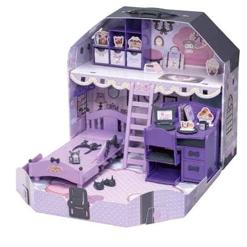 (C) TOMY (C) 2025 SANRIO CO. LTD. TOKYO JAPAN (L)・電池は使用しません。商品紹介 クロミがいっぱいのバッグ型のおへやです。 かわいいクロミカラーの家具やクロミモチーフの小物をステキにレイアウト...