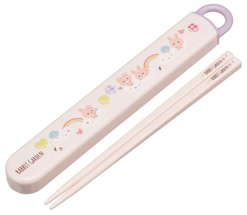 ラビット/-/ABS2AMAG・Color:ラビットPatternName:箸セット・パッケージ個数:1・サイズ：横19.5×縦2.7×高1.5、箸：16.5cm・材質：フタ・ハシ：AS樹脂、本体：ポリプロピレン、使用抗菌剤の種類：無機抗菌...