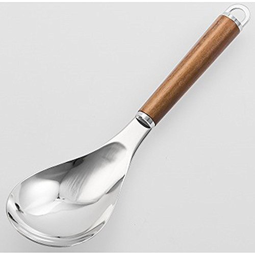 ラフモダンブラウン/サービングスプーン/WT-21・PatternName:サービングスプーン・パッケージ個数:1・サイズ:6.3x4.0x23.8cm・重量：約105g・素材・材質:ハンドル/天然木 ステンレス 真鍮にクロームメッキ ナイ...