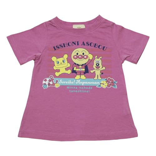 クラシックレッドピンク/95/sa3005-11【95cm】・Size:95Color:レッドピンク・夏物　アイテム　半袖　Tシャツ　キャラクターアイテム　ベビー　キッズ説明 みんな大好きアンパンマン！ 天竺素材の半袖Tシャツです。 本体綿...