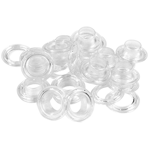 透明/12mm/No.195C・Color:透明Size:12mm・パッケージ個数:1・ハトメ穴径:約12mm・最大取付厚:約3.5mm・下穴サイズ:12.0mm・入数:15組入・適合機種:SK11プラスチック両面ハトメパンチ(No.190...