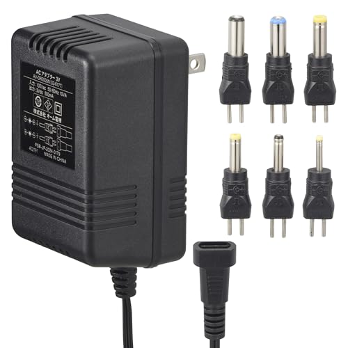 変換プラグ6種付きブラック/DC3V/AV-DR3005N・Size:DC3V・パッケージ個数:1・【 特 長 】● DC3V(500mAまで)の外部電源端子付家庭用電気製品にお使いいただけるACアダプターです● 接続端子の形状規格に応じて...