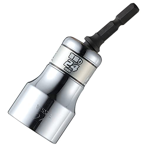 シルバー/24mm/WSA2024・Size:24mm・パッケージ個数:1・対辺:24mm・ΦD:32mm・l:13mm・下穴深さ:35mm・全長:85mmダクト取り付け、ガードレール施工など足場の悪い横打ちに! ソケット部を押し込むと固定...