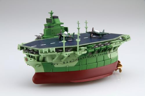 リアル黄緑/24cm x 15cm x 6cm/ちび丸-35 EX-1・パッケージ個数:1・プラモデル商品紹介 戦艦から空母へ途中変更され建造された大型空母信濃にエッチングパーツが付属して登場！ はめ込み式の組立スタイルで接着剤が不要、シー...