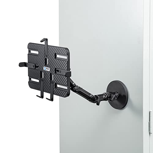 ブラック/長アーム/VEH-TBMG2・Size:長アーム・パッケージ個数:1・強力マグネットで取り付けできるタブレットホルダーです。・工事車両やスチール製ラックなどに簡単に取り付けできます。・7〜11インチのタブレットパソコンを固定できま...