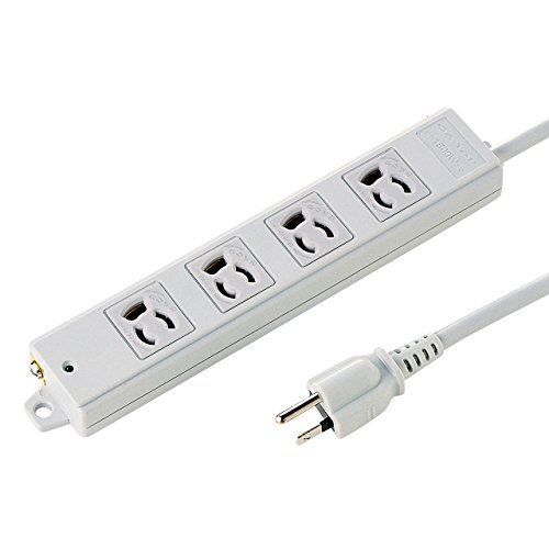 グレー/-/TAP-KS4-1・パッケージ個数:1・4個口（3P抜け止め）、VCTFコード仕様、3Pプラグ（絶縁キャップ付き）のタップです。・電源状態が確認できる通電ランプ付きです。・裏面にマグネットが付いているので、スチールのデスクなどに...