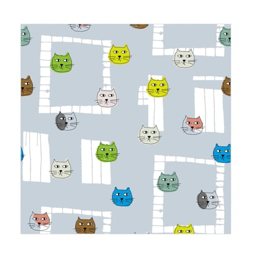デザイン付きクリーニングクロスカラフルネコ/(約)24.0×24.0cm/A2424P-WOO PM70・Color:カラフルネコ・パッケージ個数:1・?【指紋や皮脂汚れもサッとひと拭き！】ケバが残らず、レンズを傷つけにくい高機能クリーニン...