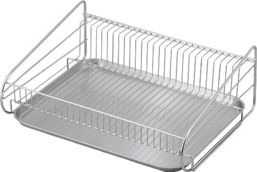 シルバー/大/SUI-715・PatternName:水切りかご(大)・パッケージ個数:1・かご:39.5×29.7×14.3cm、トレー:37.2×29.3×1.5cm・重量:約1240g・本体:18-8ステンレス鋼、トレー:ステンレス鋼...