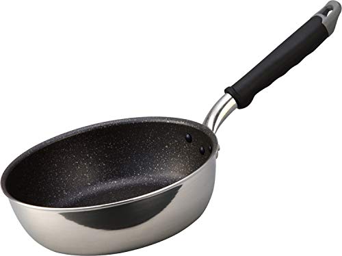 深型フライパンブラック/22cm/A-2455・Color:ブラックSize:22cmStyle:深型フライパン・パッケージ個数:1・サイズ(約):幅42.5×奥行23.2×高さ15cm、深さ/7cm・本体重量(約):580g・素材・材質:...