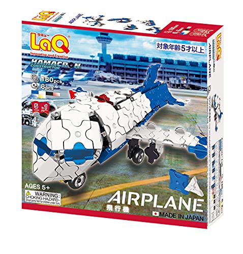 飛行機ホワイト/-/L007230・Style:飛行機・■乗り物が作れるハマクロンコンストラクターシリーズに「飛行機」が作れるキットが登場！・メインの「飛行機」のほか「牽引車」「バス」「旅客船」「ステップカー」の全5種類の乗り物に組み換える...
