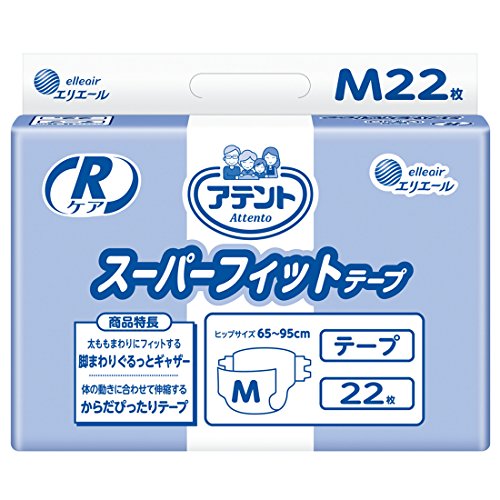 ホワイト/M 22枚/-・Size:M 22枚・パッケージ個数:1・商品サイズ (幅×奥行×高さ) :415×200×266mm・原産国:日本・内容量:22枚●からだにぴったりテープが伸縮するので、寝ているときも、座ったときも体にしっかりフ...