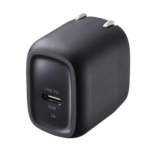 USB PD対応ブラック/-/ACA-PD99BK・パッケージ個数:1・USB Power Delivery（USB PD）規格に対応したUSB Type-Cポート搭載の小型ACアダプタです。・最大30Wまでの出力に対応しているので13イン...