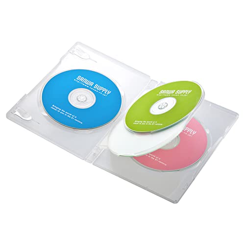 10枚セットクリア/4枚収納/DVD-TN4-10CL・Color:クリアSize:4枚収納Style:10枚セット・パッケージ個数:1・一般的なセルDVDと同じ標準サイズ（厚さ14mm）の4枚収納DVDトールケースです。・100％バージン...