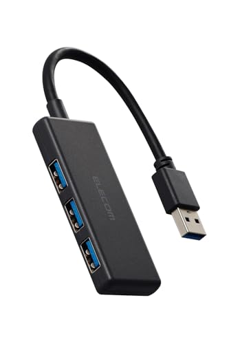 ブラック/3ポート/U3H-H030BK・Color:ブラックSize:3ポート・パッケージ個数:1・USB-Aポートを増やしてデスクまわりをすっきり。3つのUSB-Aポートを搭載した、USB-A接続のUSBハブです。USB 5Gbps(U...