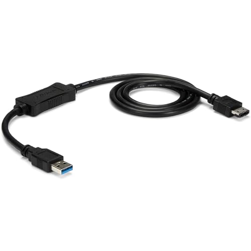 USB 3.0ブラック/eSATA (SATA 3.0)/USB3S2ESATA3・Size:eSATA (SATA 3.0)Style:USB 3.0・パッケージ個数:1・外付けハードディスクドライブを追加：91cm USB 3.0 - ...