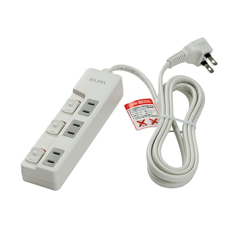 ホワイト/2m/WLS-U32EB(W)・Size:2m・パッケージ個数:1・省エネ設計の独立スイッチ: 独立スイッチで無駄な待機電力をカット。ランプレス独立スイッチで省エネ性能を追求しています。・視認性の高いデザインカラースイッチ: ラン...