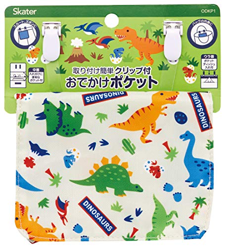 キャラクターディノサウルス/縦11×横14×マチ3cm/ODKP1-A・パッケージ個数:1・サイズ:縦11×横14×マチ3cm・素材・材質:表地・裏地=ポリエステル クリップ=ポリアセタール 面テープ=ナイロン・生産国:中国クリップで簡単に...