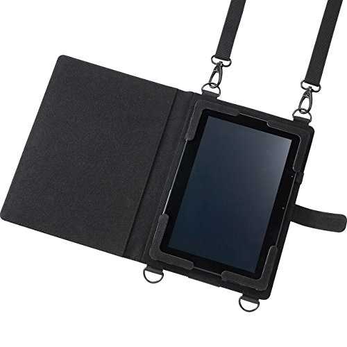 スタンド機能無しブラック/12.5インチ/PDA-TAB12・Size:12.5インチStyle:スタンド機能無し・パッケージ個数:1・ショルダーベルト・ハンドベルト・ペンフォルダー付き12.5型タブレットPCケース・四隅の伸縮ゴムで固定し...