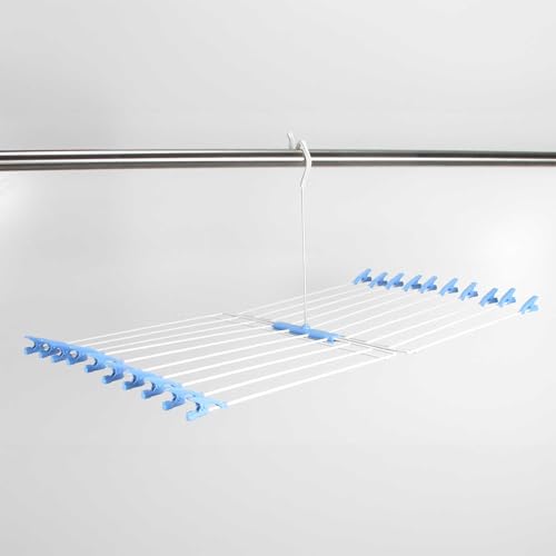 ブルー/320x780x410mm/1408B・パッケージ個数:1・【サイズ】78×32×41【重量】約750g【材質】ポリエチレンコーティング鉄線・ポリプロピレン【生産国】中国・タオルを20枚まとめて干せる大容量タイプで、日常の洗濯を効率...