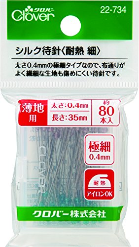 classicシルバー/0.4×35mm/22-734・パッケージ個数:1・対象性別 :男女共用シルク待針をさらに細くした極細待針! ・0.4mmの極細タイプは布通りがよく繊細な生地も傷めにくい。針先が鋭く丈夫な鋼製。 耐熱ガラスの小さい頭...
