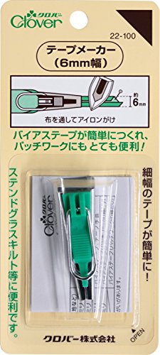 グリーン/6mm幅/22-100・Size:6mm幅・パッケージ個数:1・対象性別 :男女共用好みの柄のバイアステープが簡単につくれます！ 袖ぐり・衿ぐりのパイピング始末やベルト通しなど、共布で素早く同じ幅のテープ作りができます。 ◆6mm...